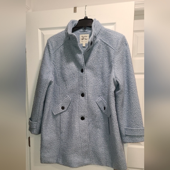 Jessica London | Jackets & Coats | Jessica London Light Blue Teddy ...